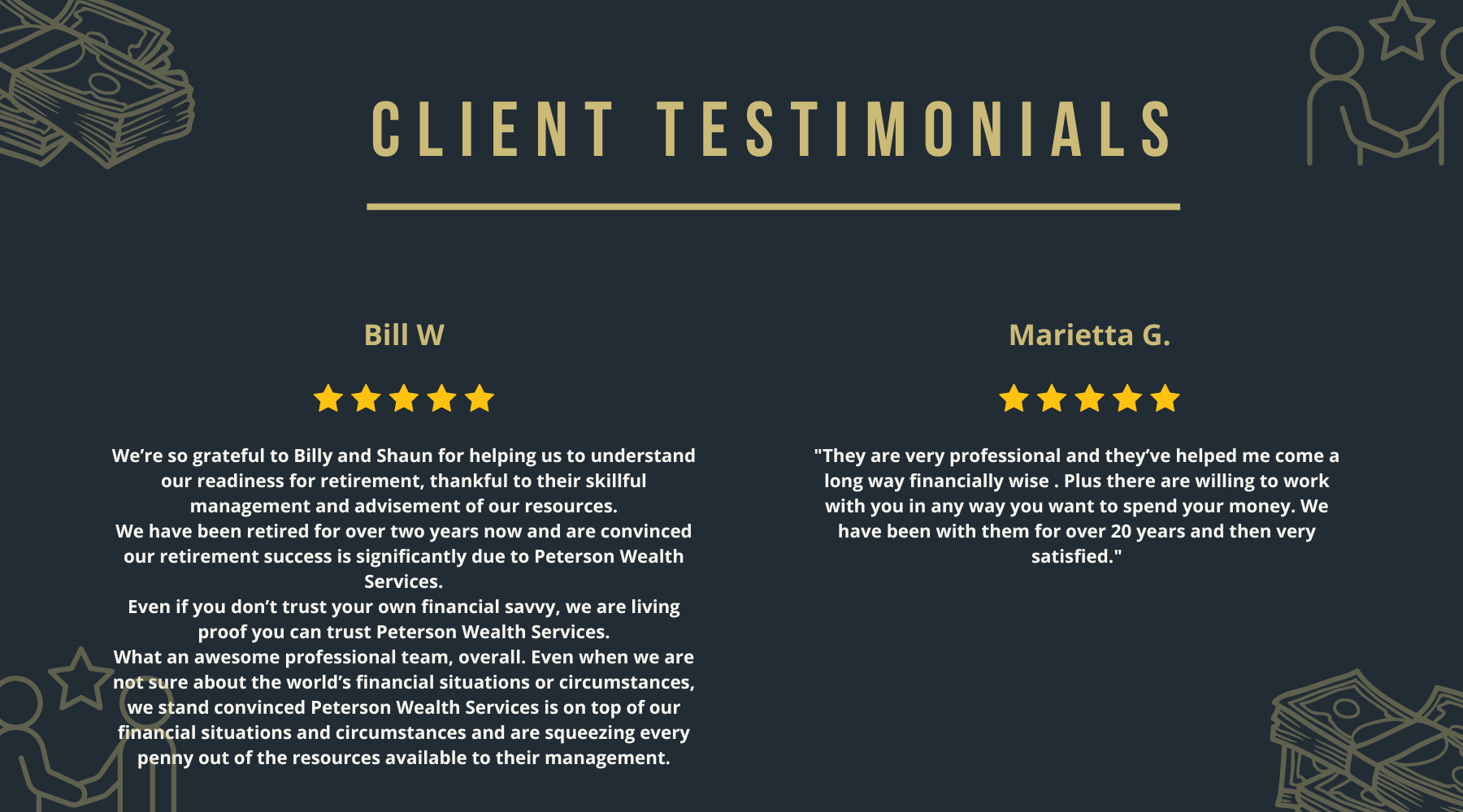 CLIENT LOGIN - PetersonWealthServices